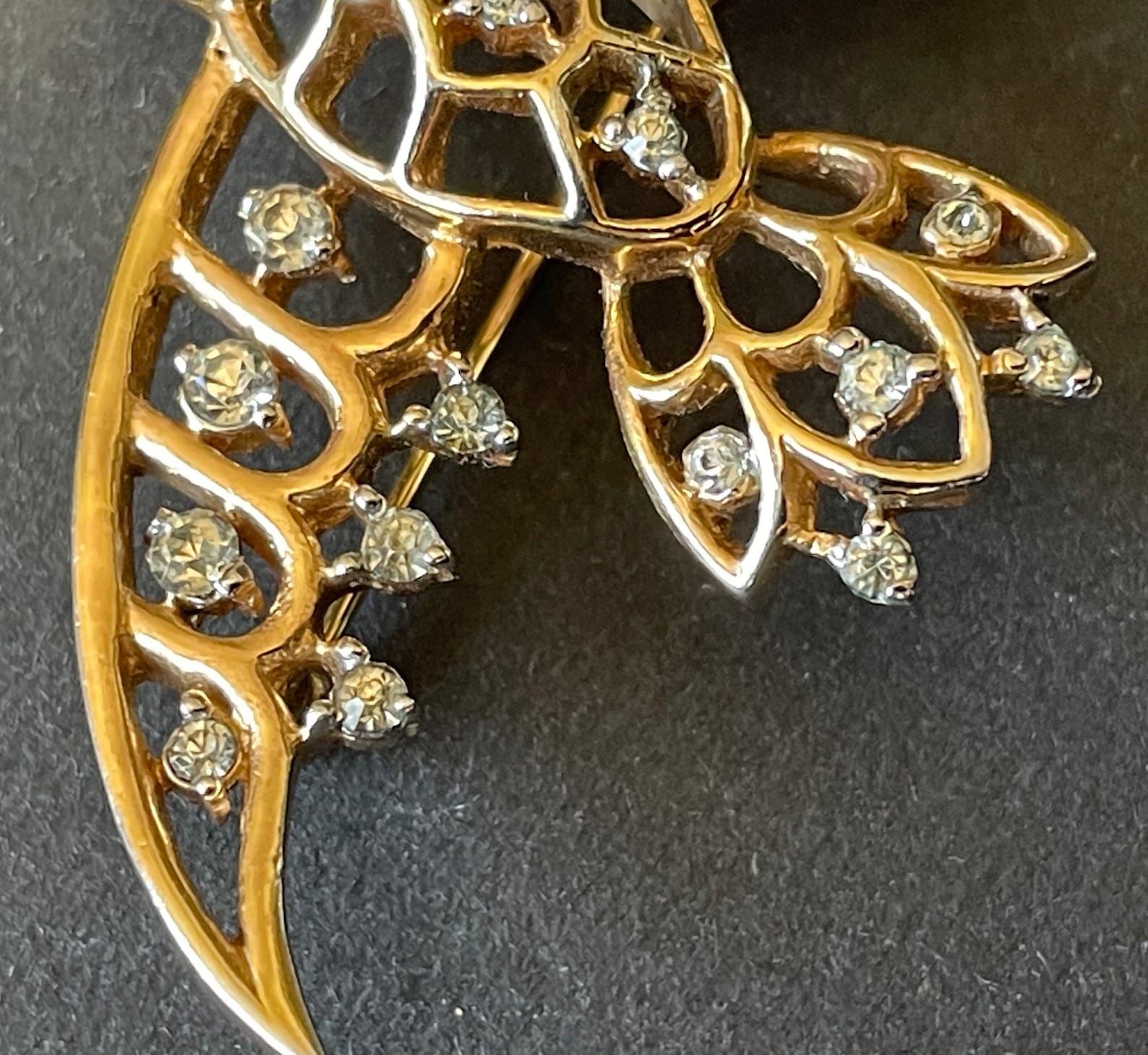 Rare Large Vintage Sterling Silver Gilt Bird Brooch Produced by Trifari ...