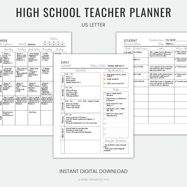 High School Planner - Etsy