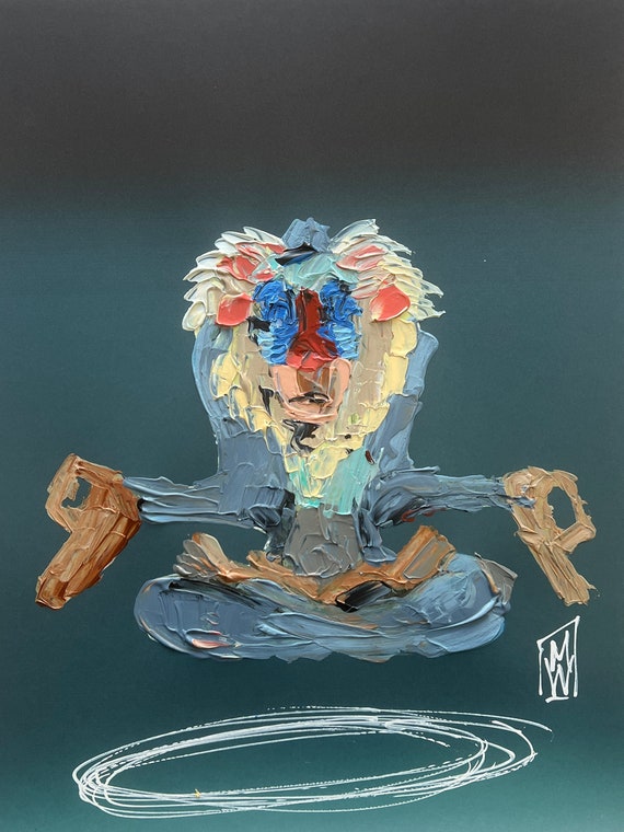 Lion King Rafiki Meditating