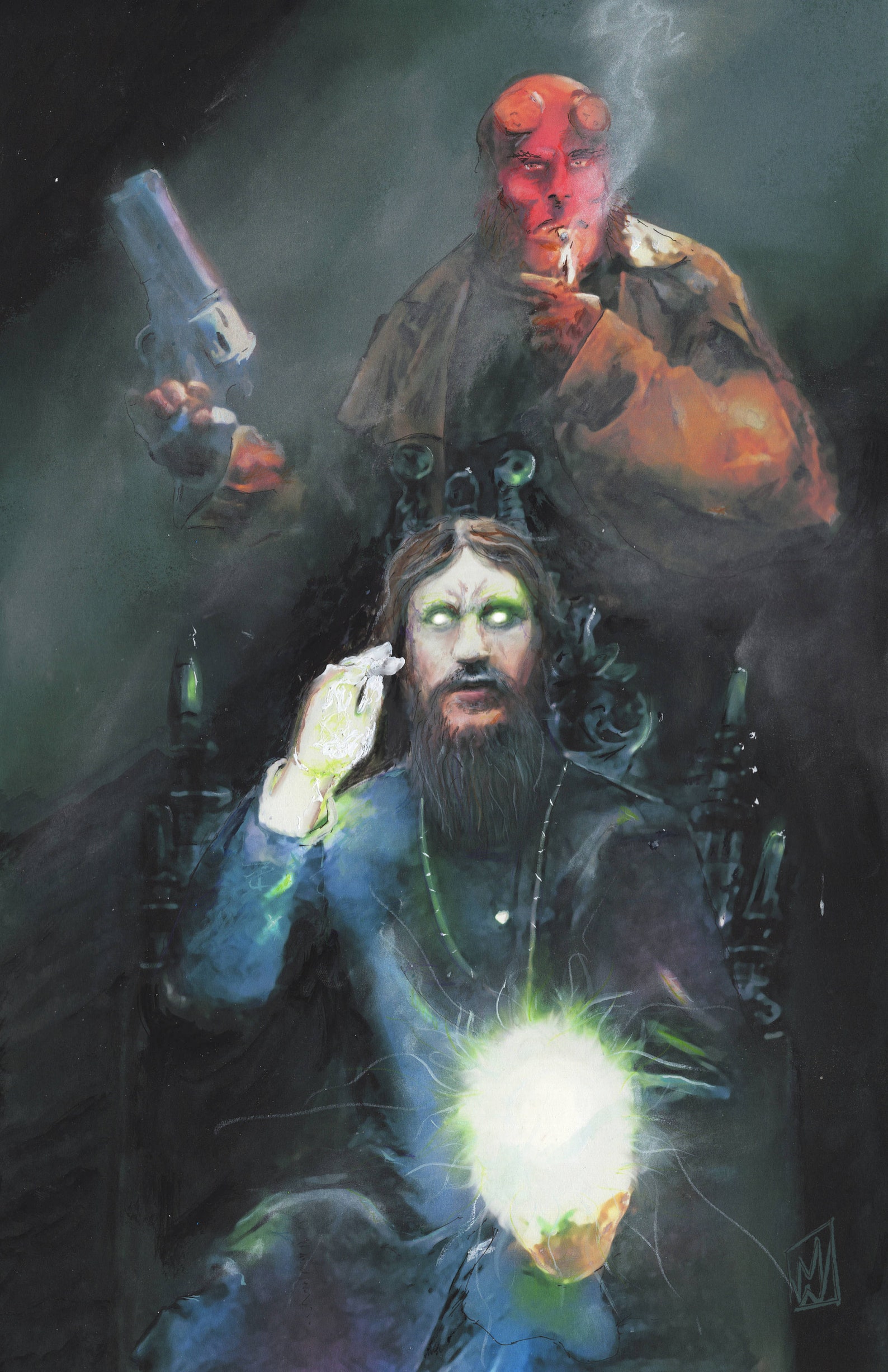 LIMITED PRINT Hellboy and Rasputin Dramatic Comic Art 11x17 - Etsy