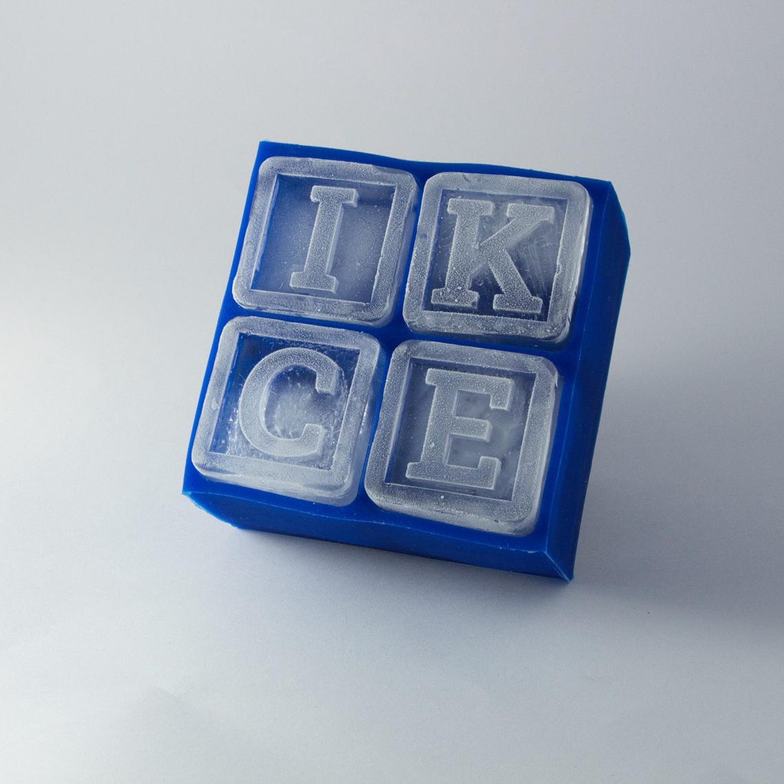 Custom Monogrammed Whiskey Ice Tray, Personalized Silicone Cocktail Ice ...