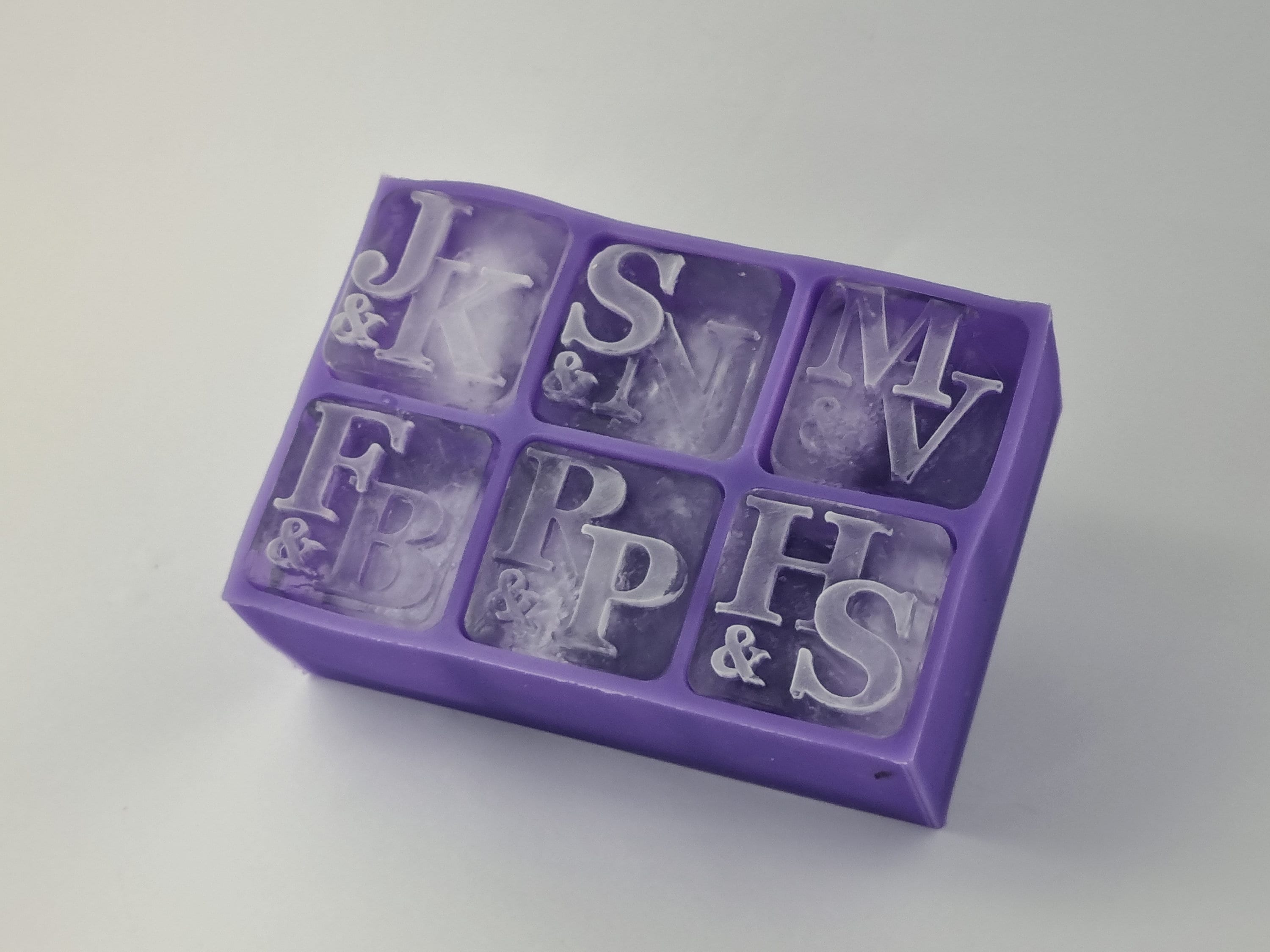 Initials as a Monogram in Ice, Great Personal Gift, Business Gift, or ...