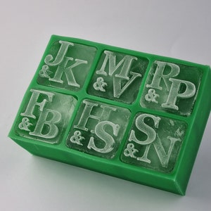 Initials as a Monogram in Ice, Great Personal Gift, Business Gift, or ...