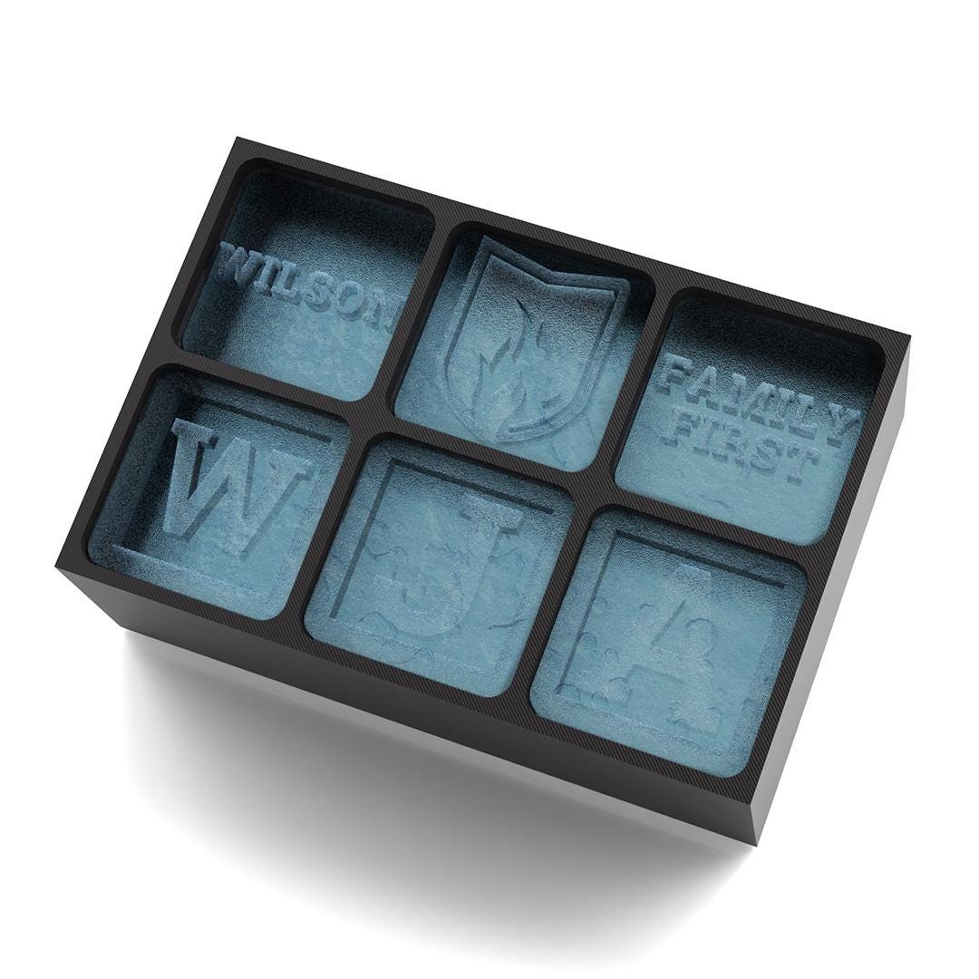 Custom Family Ice Tray – Personalised Ice Mould for Names or Initials ...