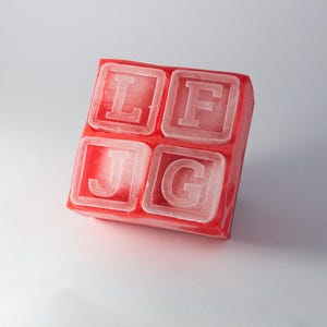 Custom Monogrammed Whiskey Ice Tray, Personalized Silicone Cocktail Ice ...