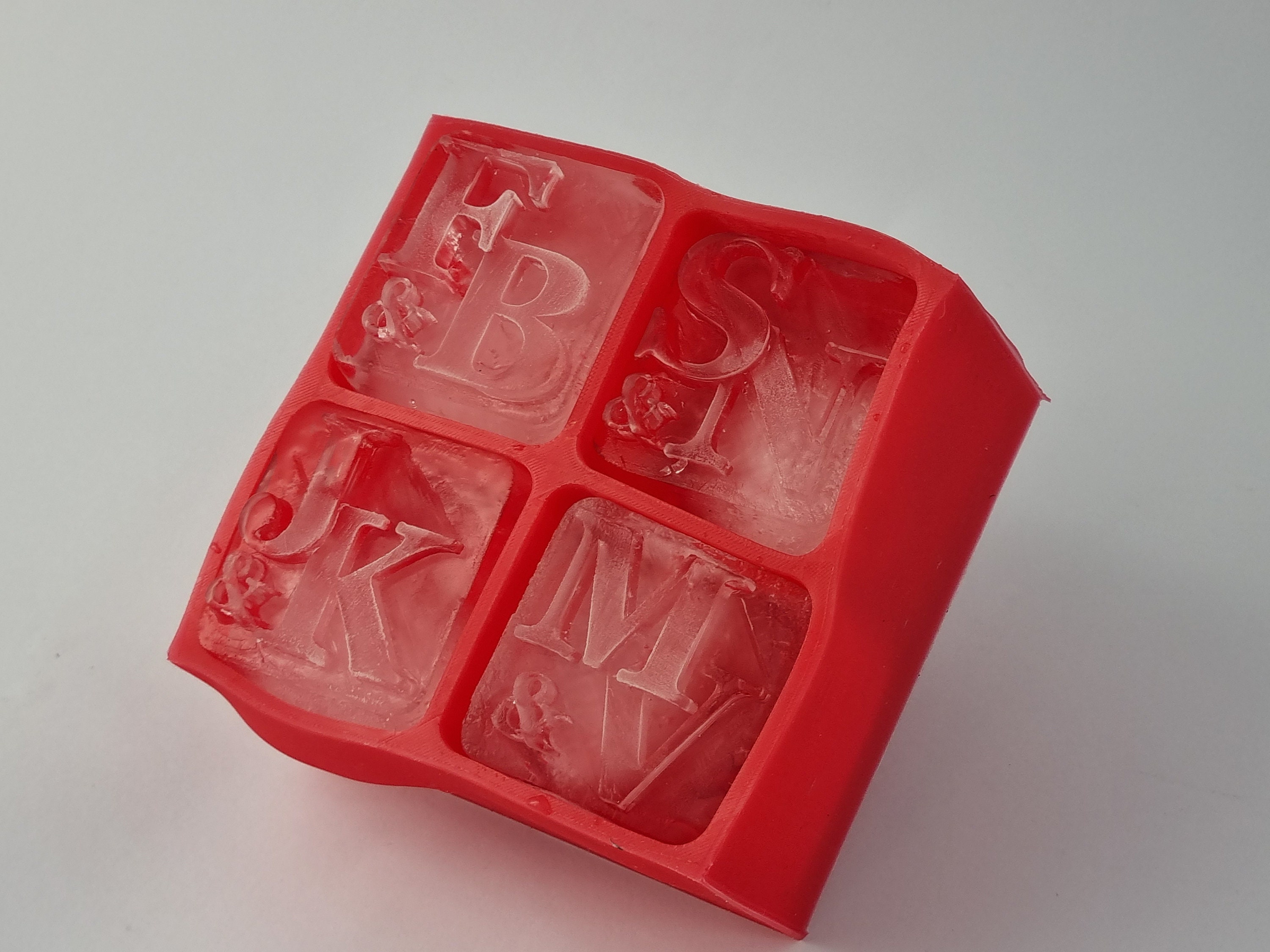 Initials as a Monogram in Ice, Great Personal Gift, Business Gift, or ...