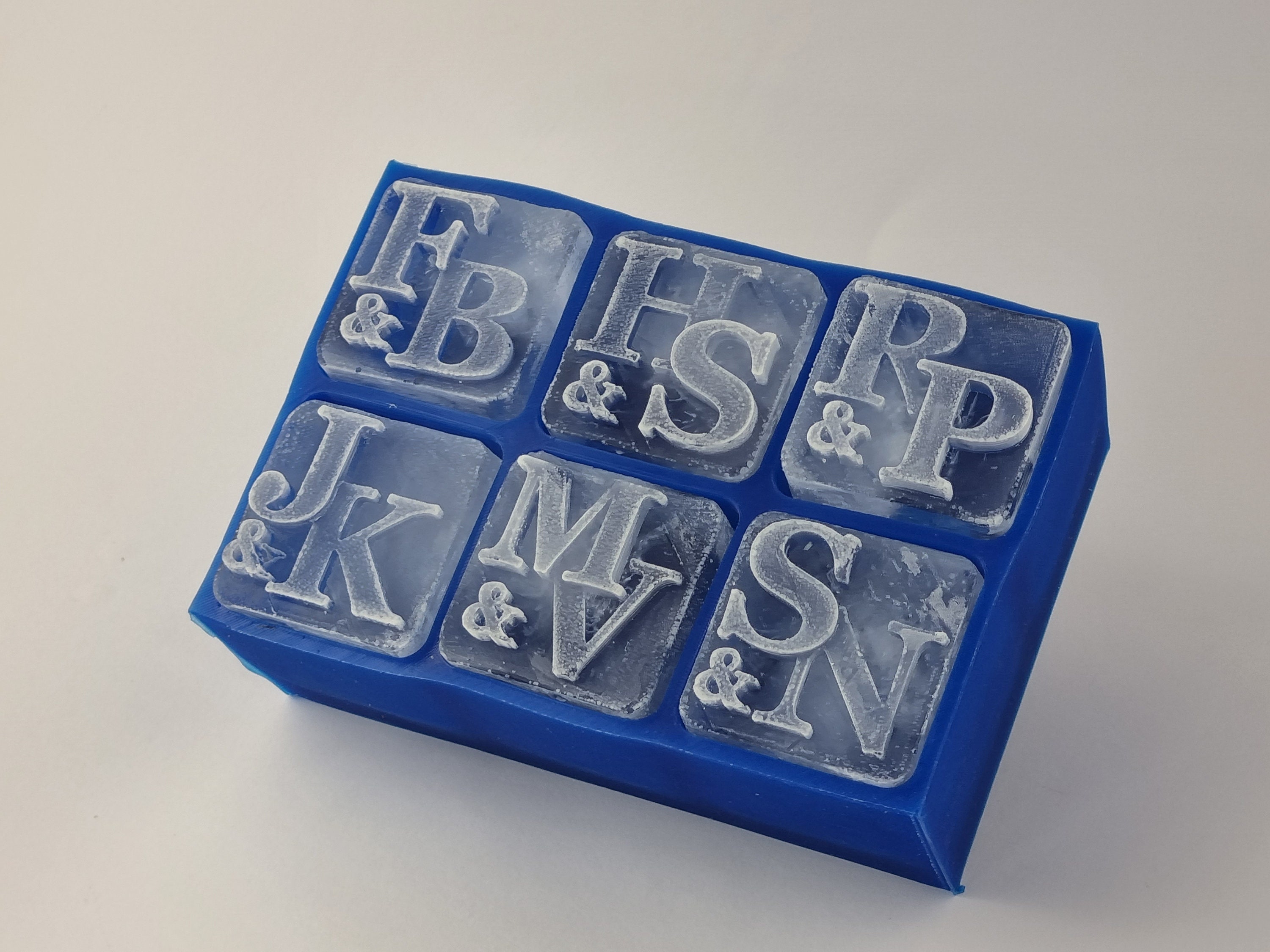 Initials as a Monogram in Ice, Great Personal Gift, Business Gift, or ...