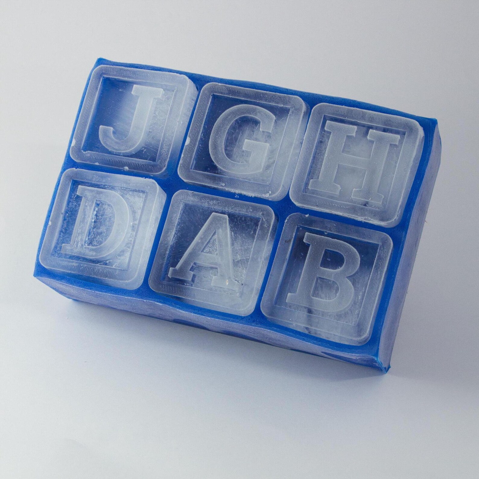 Custom Monogrammed Whiskey Ice Tray, Personalized Silicone Cocktail Ice ...