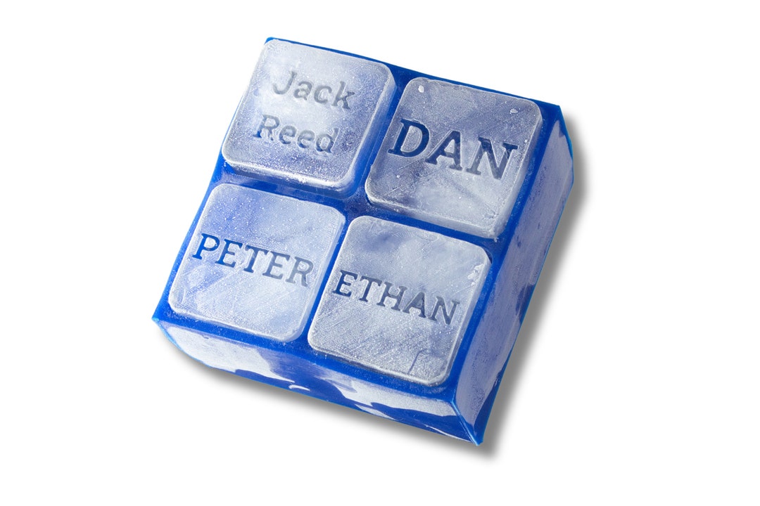 Personalised Ice Cube Tray 4 Customised Cubes for Elegant Cocktails and ...