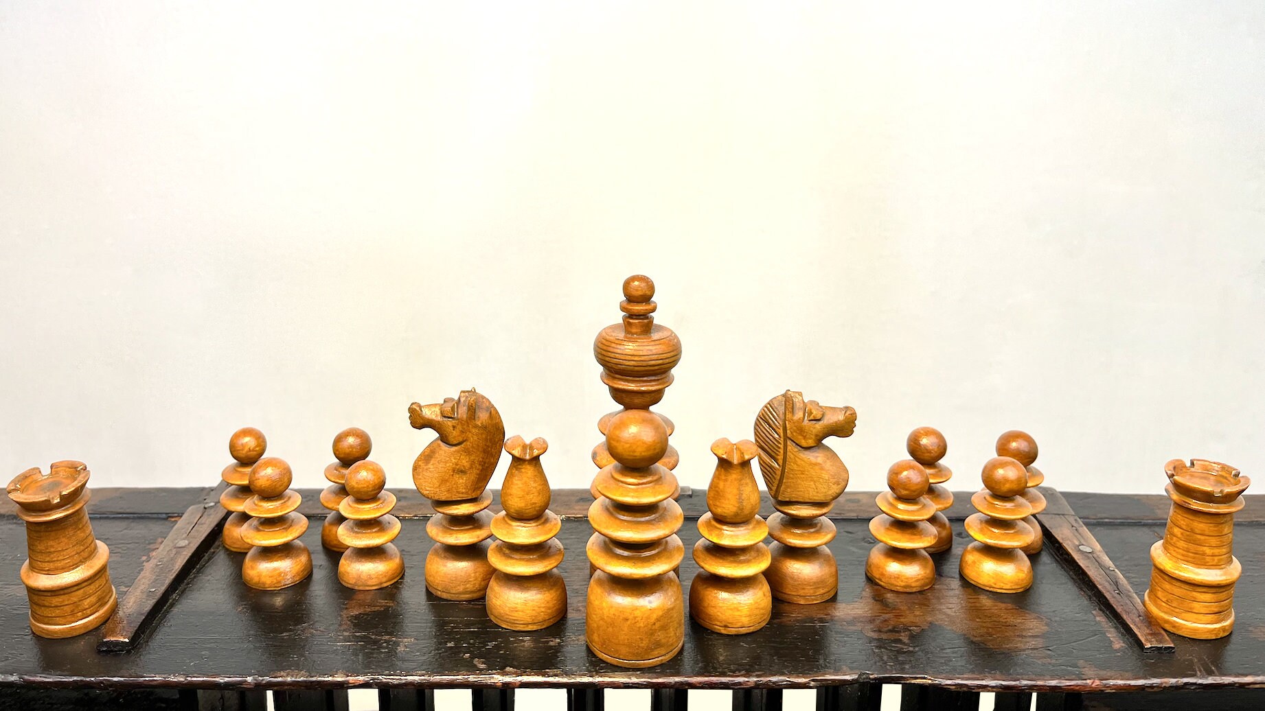 St George Chess Relic Hand Turned Antique English Tournament Set 32 ...