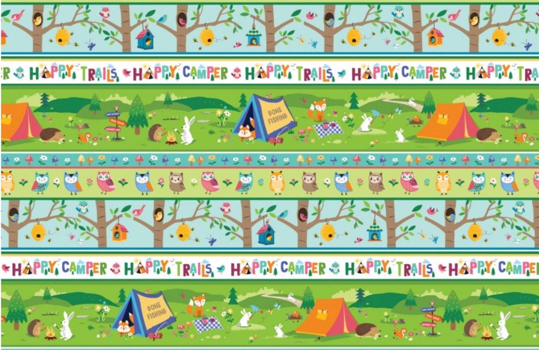 Happy Camper Border - Etsy