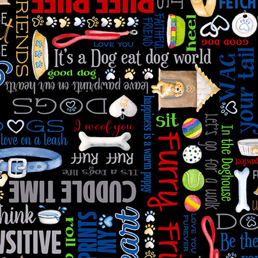 Think Pawsitive Words Black - Etsy