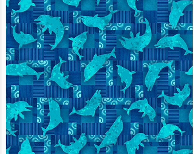 Blooming Ocean Dolphin Toss Blue - Etsy