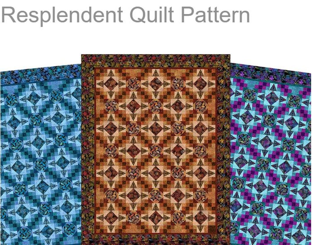 Resplendent Quilt Pattern - Etsy