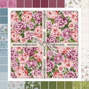 Adelaide Floral Stripe Ecru by Maywood Studio - Etsy