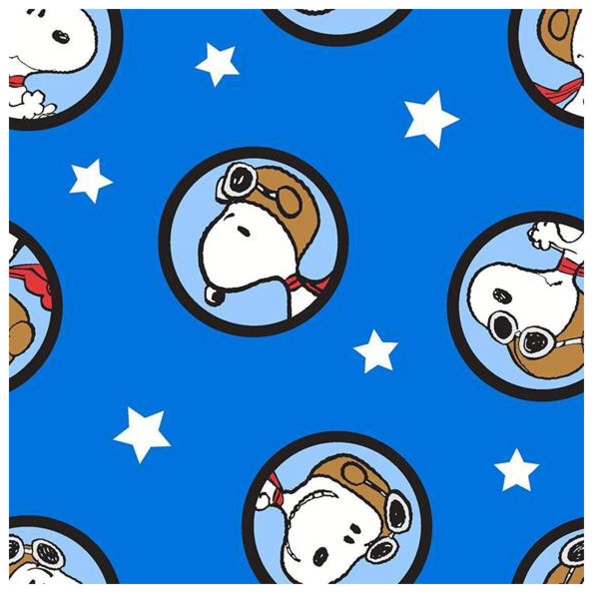 Snoopy head in a bubble on blue background | Etsy