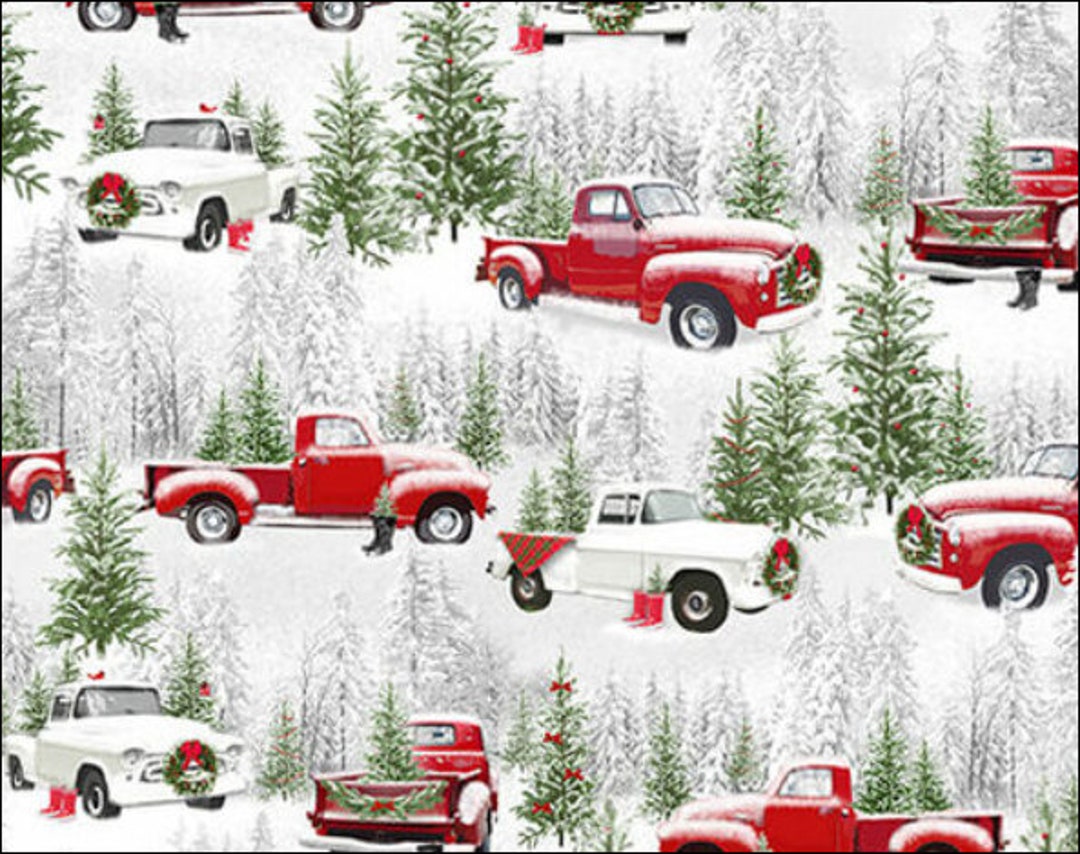 Tradition Continues II - Trucks All Over in the Snow by Henry Glass - Etsy