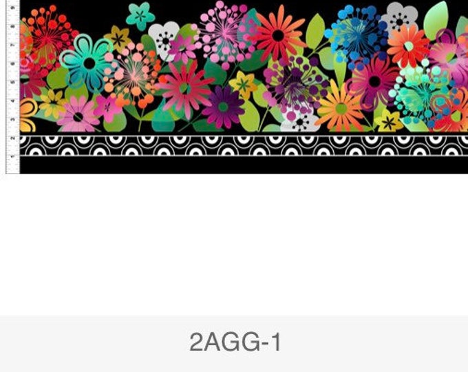 Groovy Garden - Floral Border Multi - Etsy