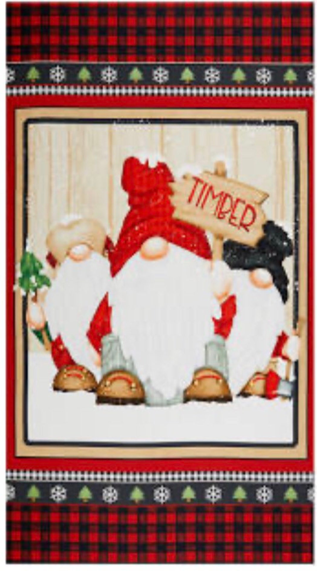 Timber Gnomes Panel by Henry Glass - Etsy