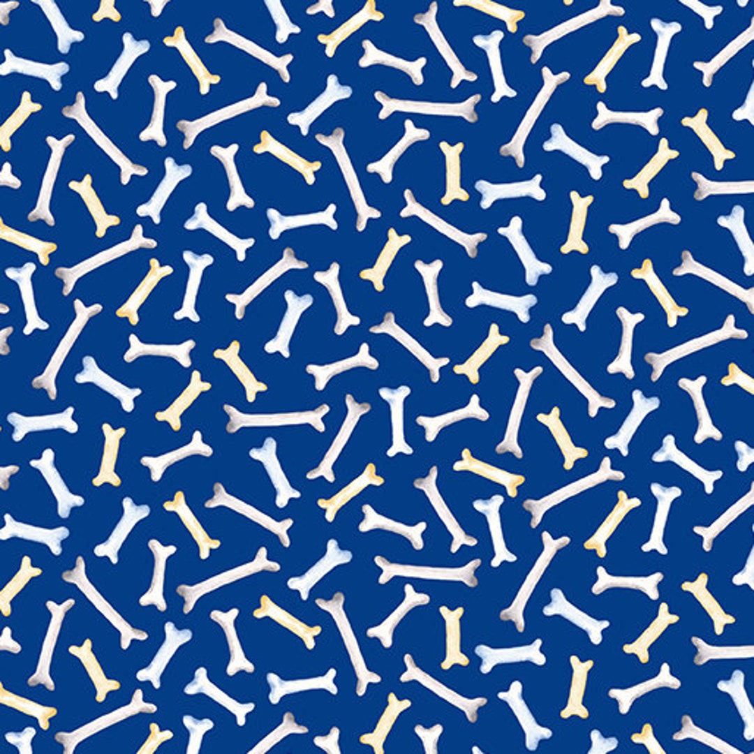 Think Pawsitive Dog Bones Blue - Etsy