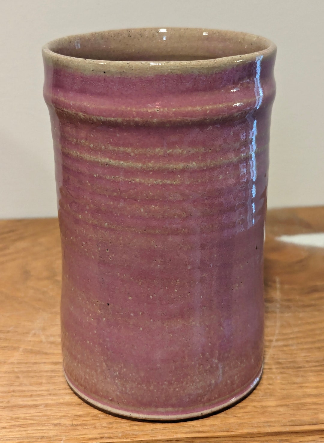 Stoneware CUP or VASE - Handmade by TC Pottery Studio - Pink Opal Art ...