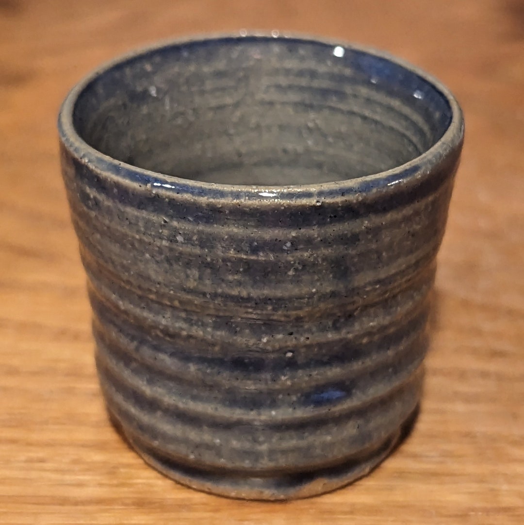 Stoneware Shot Glass by TC Pottery Studio COBALT BLUE Art Glaze ...