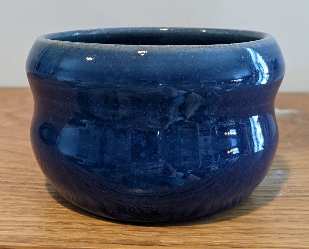 STONEWARE SMALL BOWL by T C Pottery Studio - Cobalt Blue Art Glaze ...