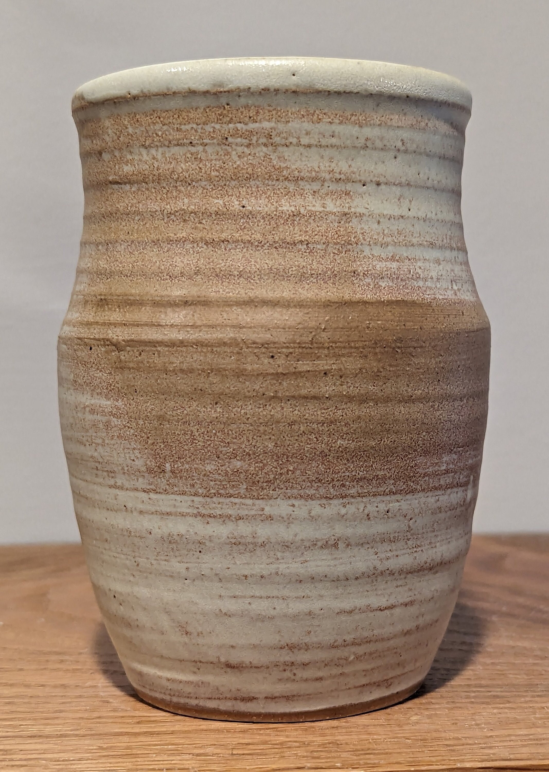 STONEWARE VASE by TC Pottery Studio Yellow Salt Art Glaze Handmade - Etsy