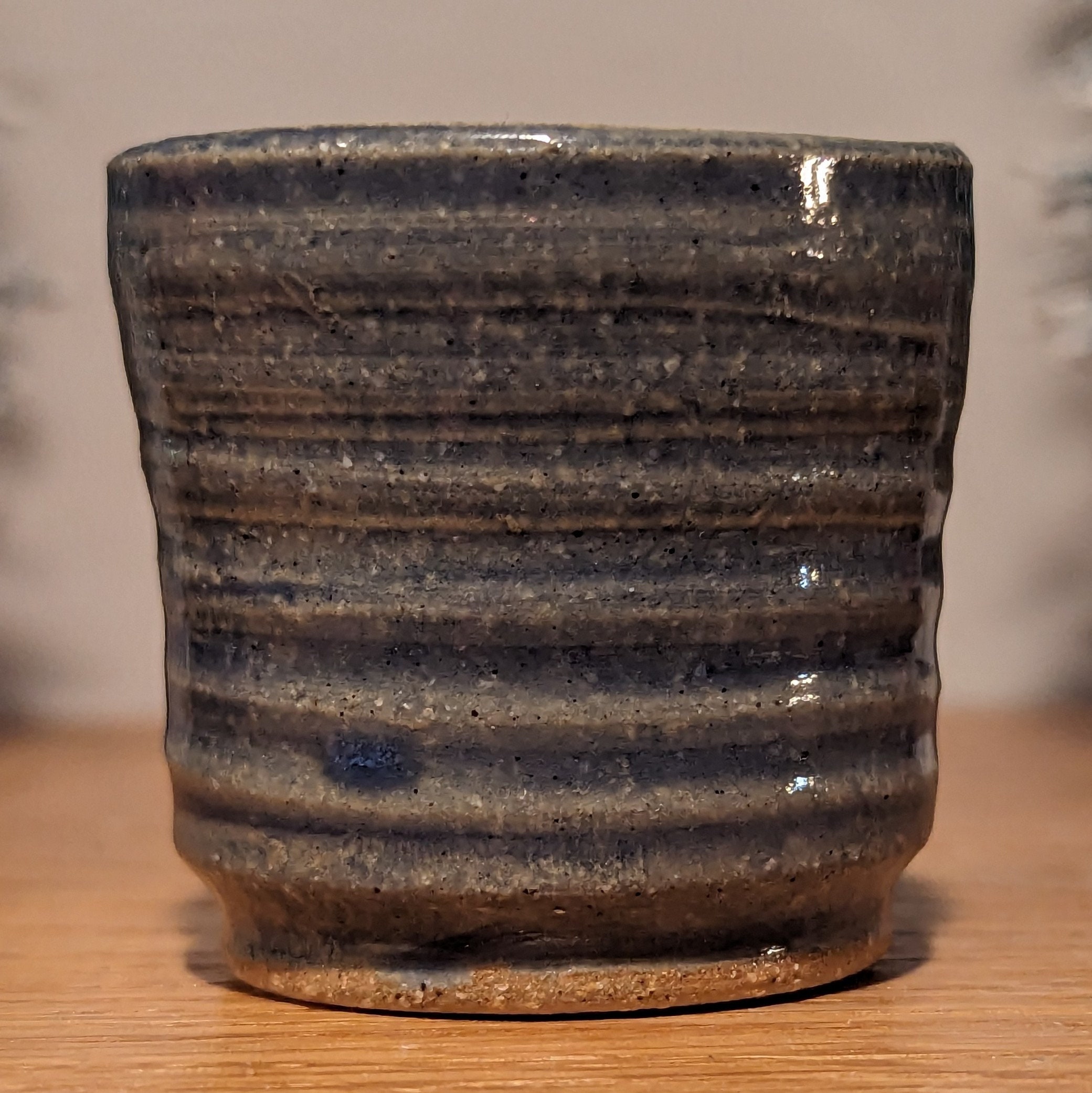 Stoneware Shot Glass by TC Pottery Studio COBALT BLUE Art Glaze ...