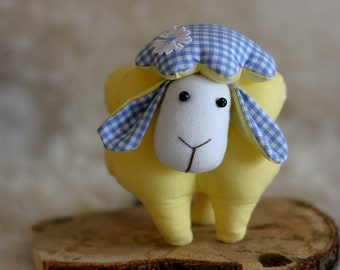 Sheep toy soft sewn sheep Tilda sheep stuffed toys cotton | Etsy