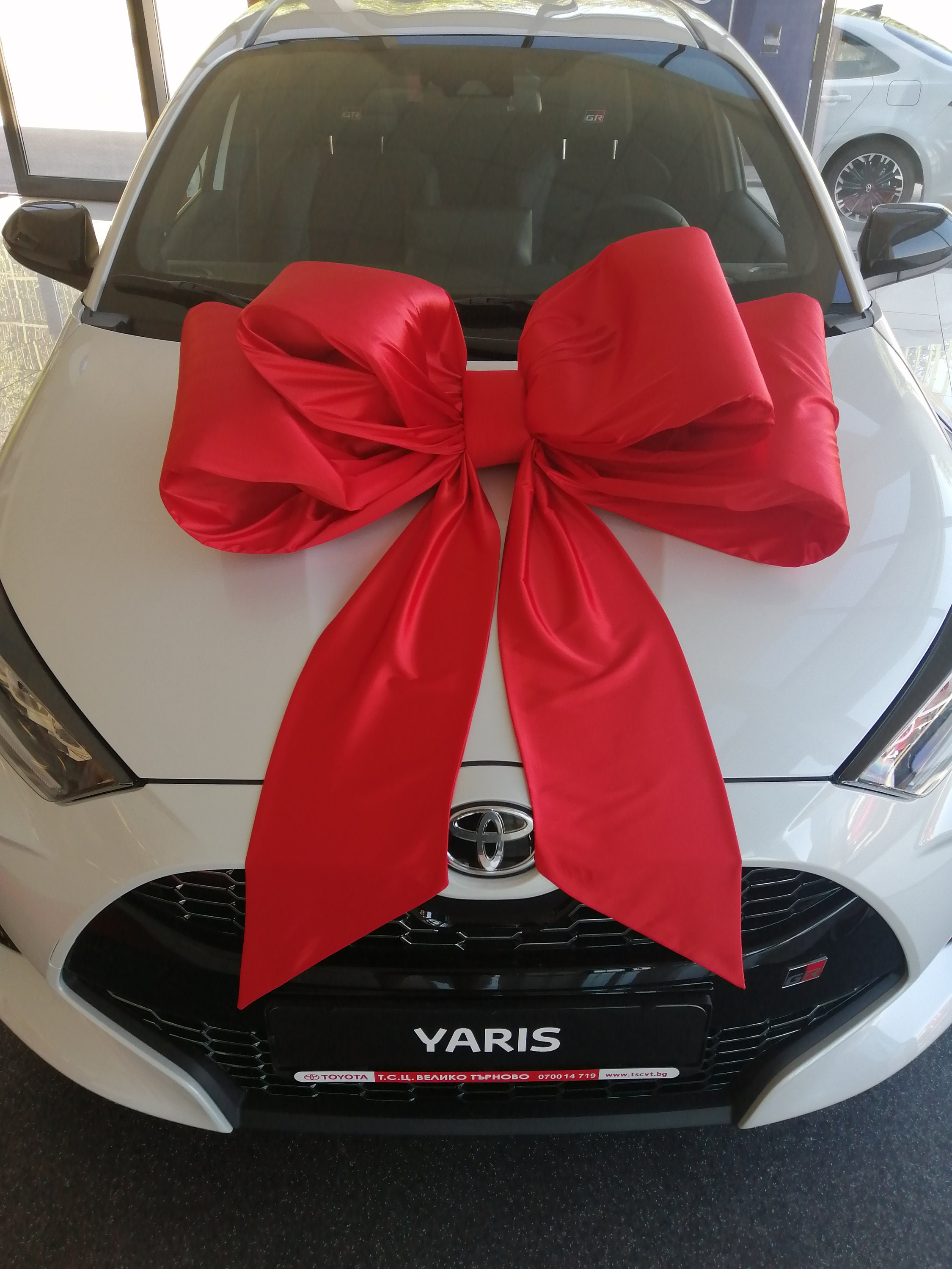 Giant Red Car Bow Dealership Gift Ribbon Indoor/outdoor Decor Party ...