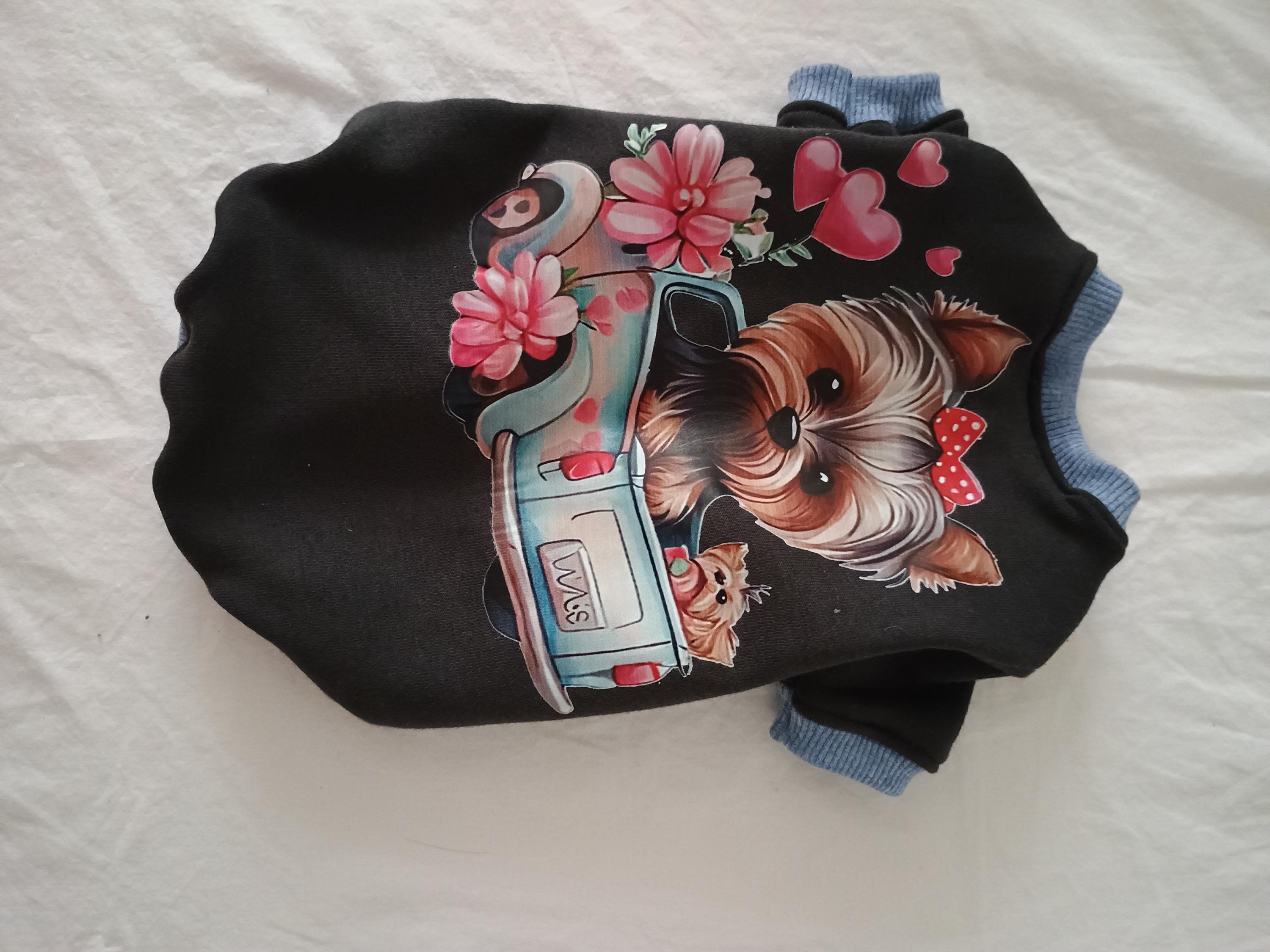 Yorkies Sweatshirt Dog Clothes Outfit Yorkie Sweaters Small Size Dog ...