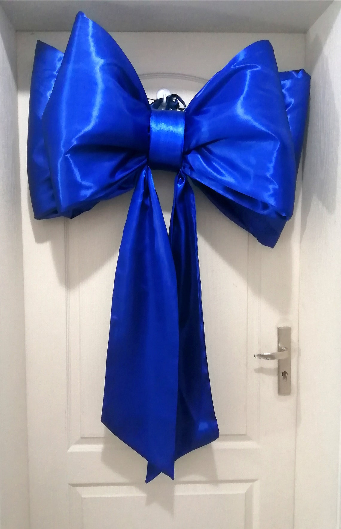 Royal Blue Big Bow Valentines Bow Giant Ribbon Ribbon for Your Car Car ...