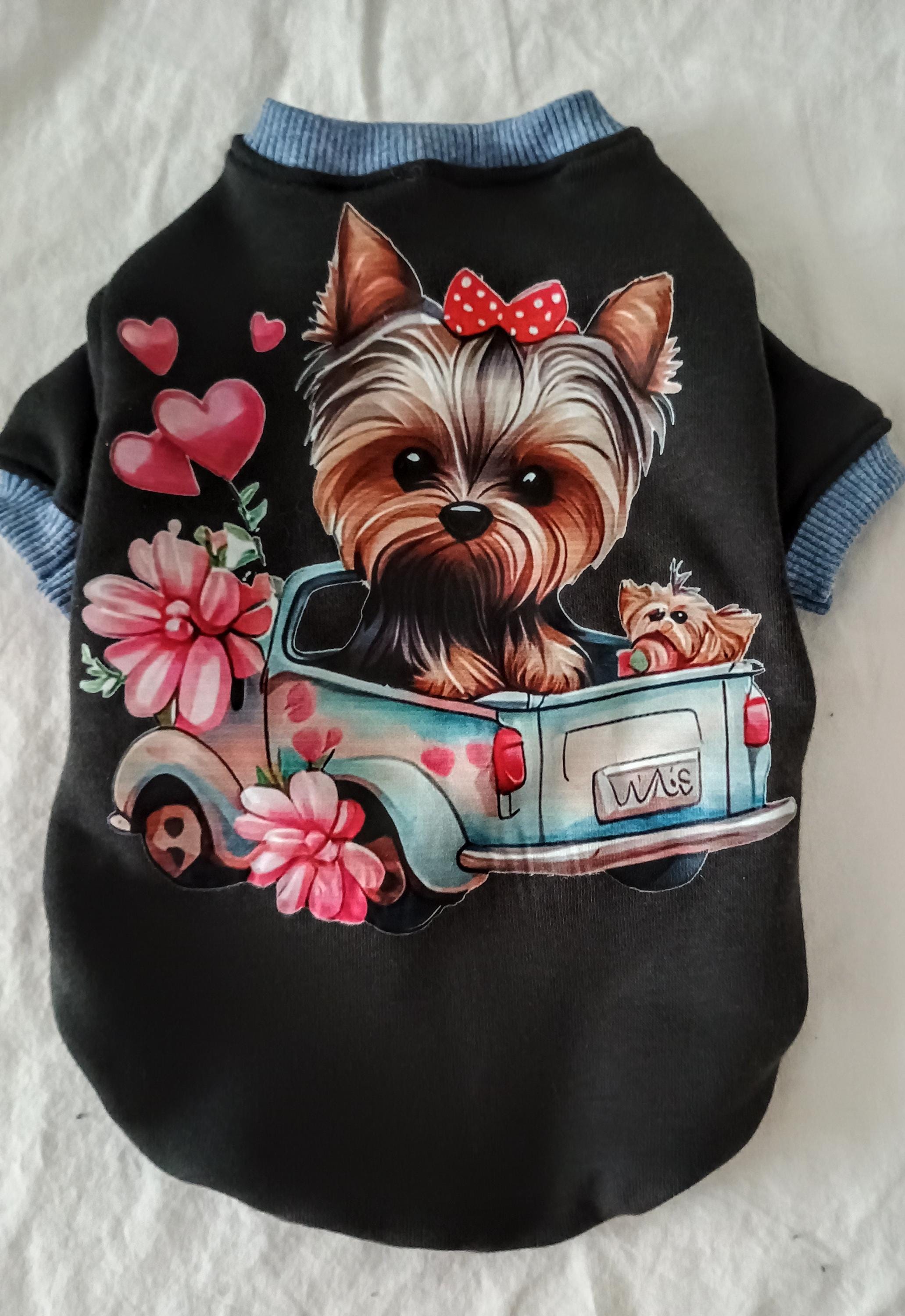 Yorkies Sweatshirt Dog Clothes Outfit Yorkie Sweaters Small Size Dog ...