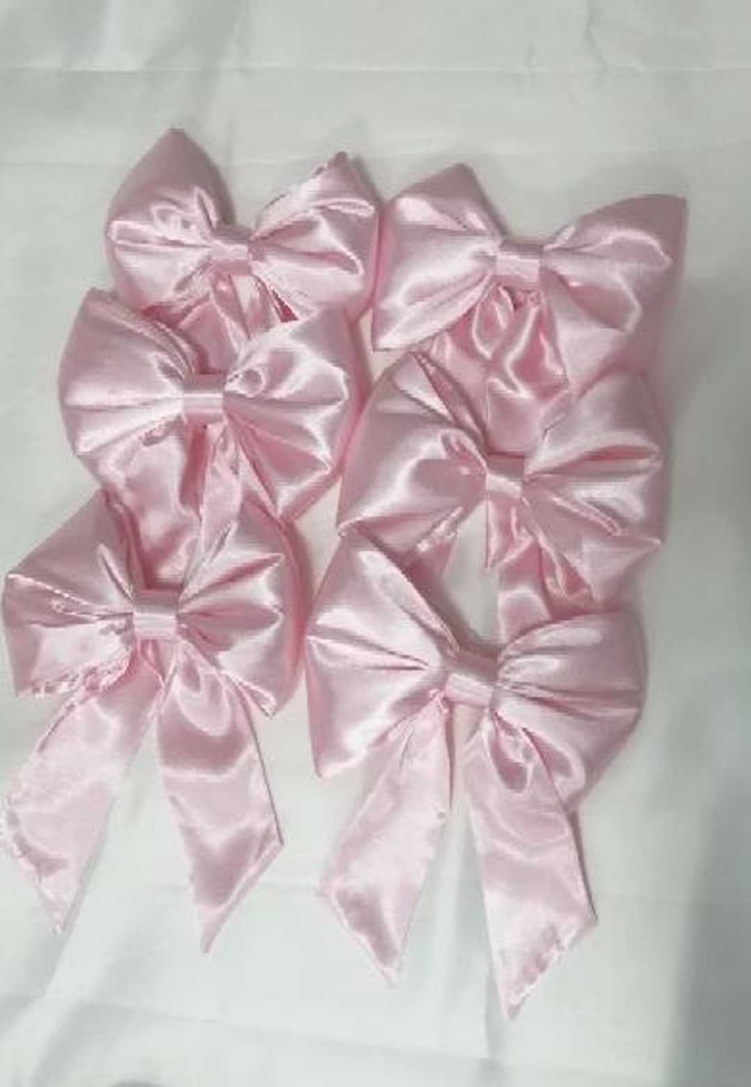 Bow Set of 6 Ribbon for Gift Presentation Bow Pink Bow Newborn Wreath ...
