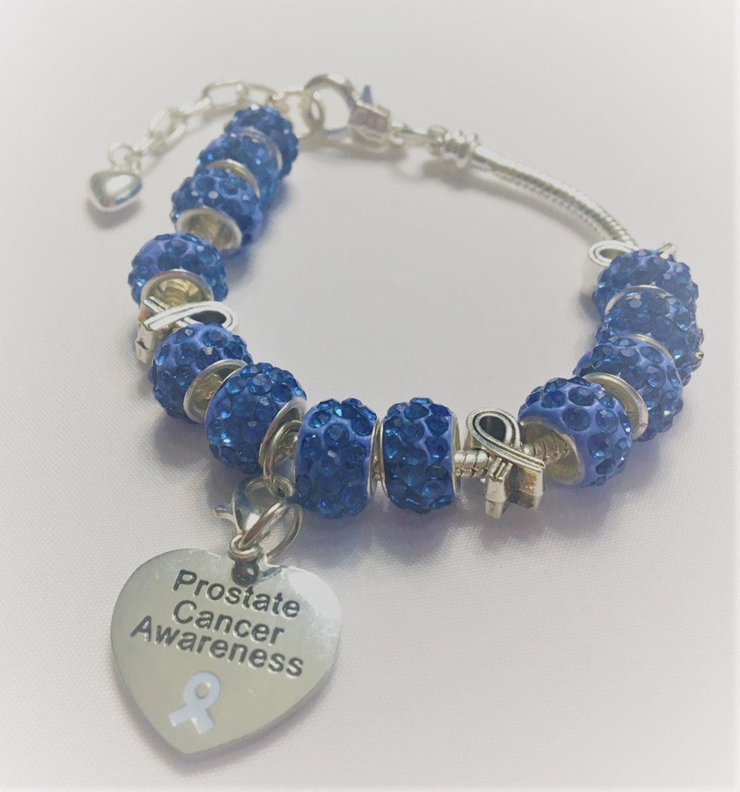 Prostate Cancer Pandora Style Bracelet - Etsy