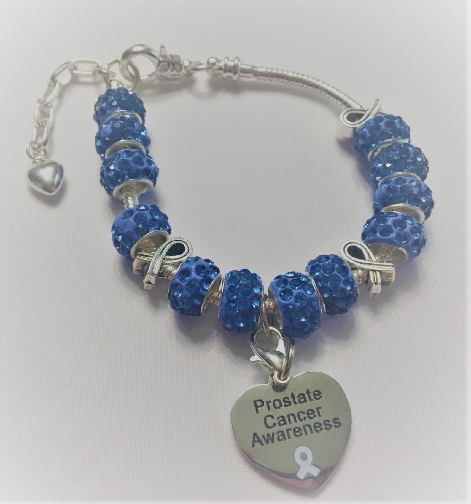 Prostate Cancer Pandora Style Bracelet - Etsy
