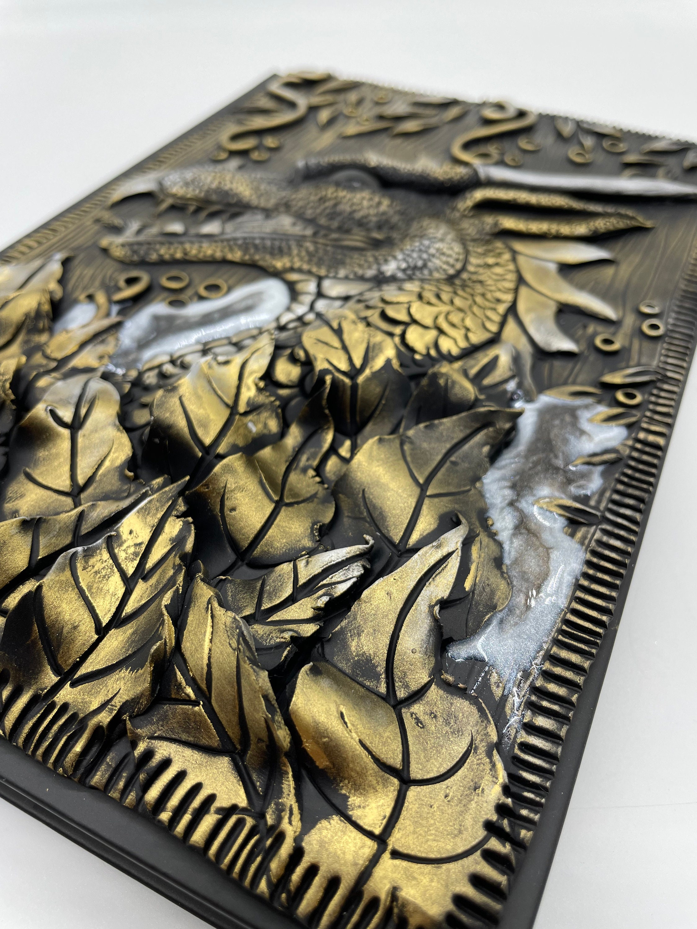 Dragon Book Cover, Journal, Fimo Book Diary, Anthicreativetouch, Dragon ...