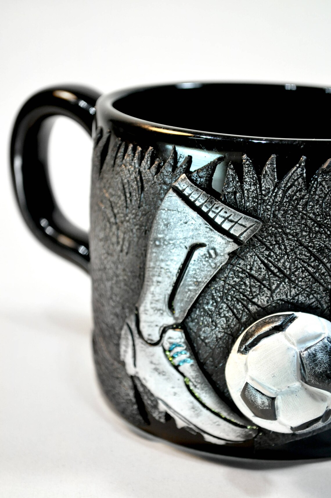 Sports Pottery, Football Cup, Mug, Fimo, Football, Milk Cup ...