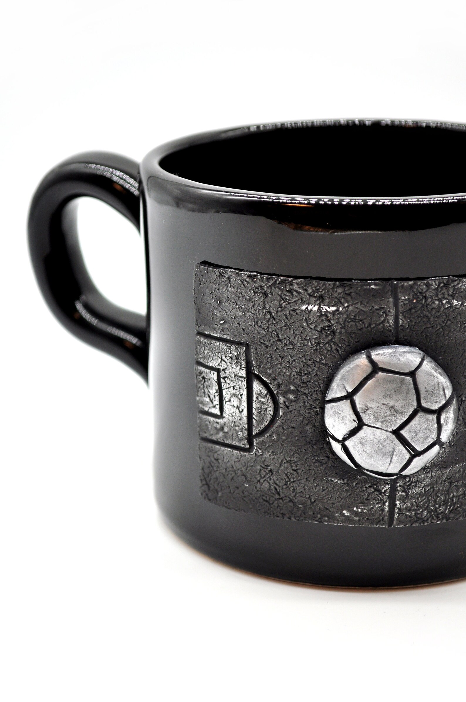 Sports Pottery, Football Cup, Mug, Fimo, Football, Milk Cup ...