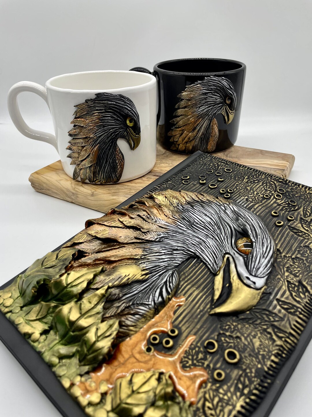 Eagle Journal: Hand Sculpted Fimo Clay Book Diary - Etsy
