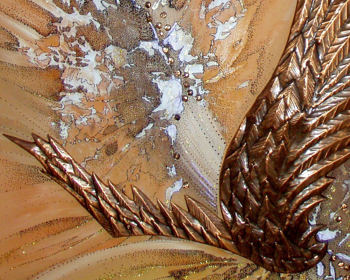 Abstract Painting, Copper Embossed, Modern Art,original Wall Art ...