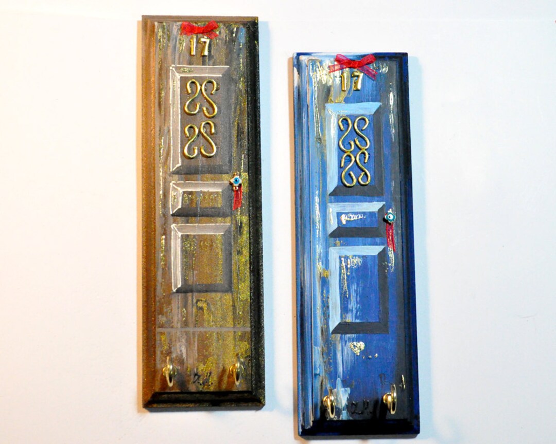 Good Luck Gift, Key Holders, Handmade Miniature Doors, Lucky Charms ...