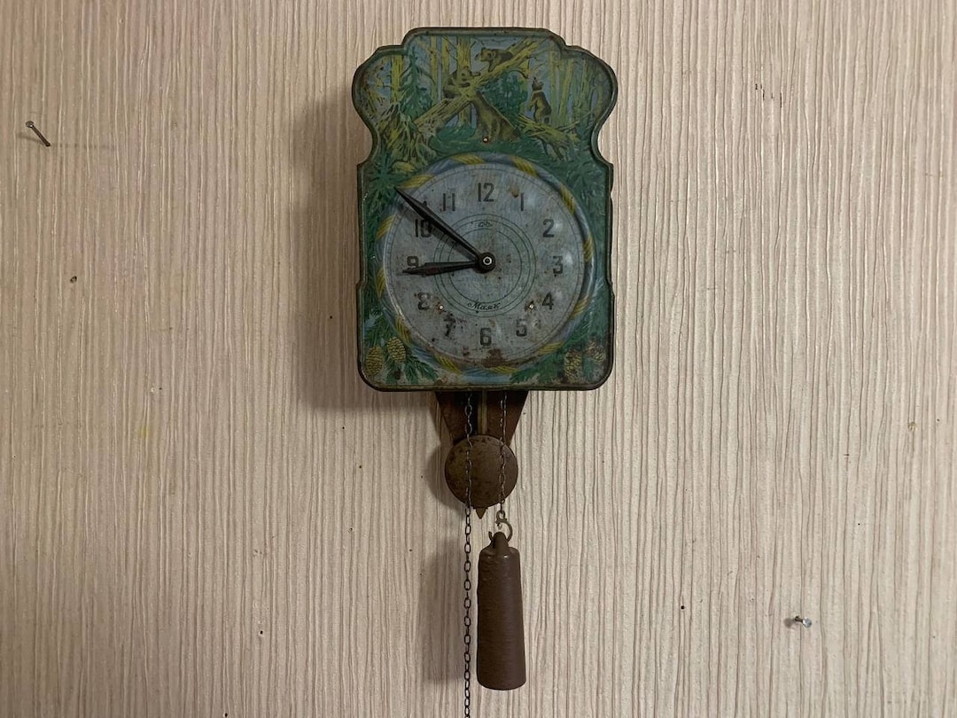 Soviet Vintage Clock, USSR Clock, Mechanical Wall Clock, Soviet Working ...