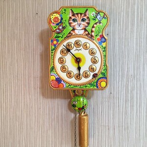 Soviet Vintage Clock, USSR Clock, Soviet Working Clock, Mechanical Wall ...