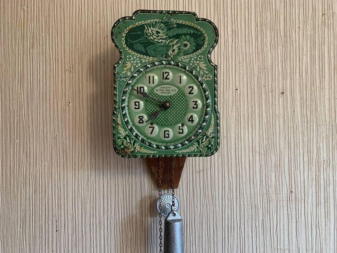 Soviet Vintage Clock, USSR Clock, Soviet Working Clock, Rare Soviet ...