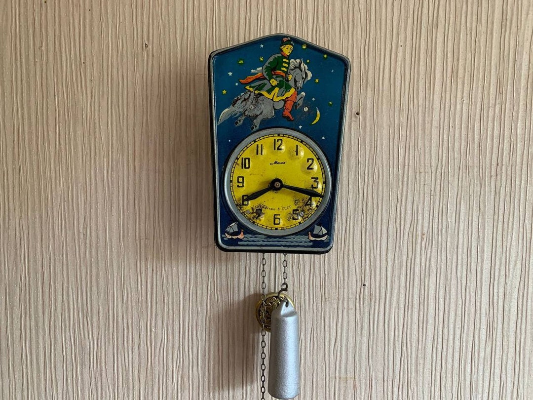 Rare Vintage Soviet Wall Clock "the Little Humpbacked Horse", USSR ...