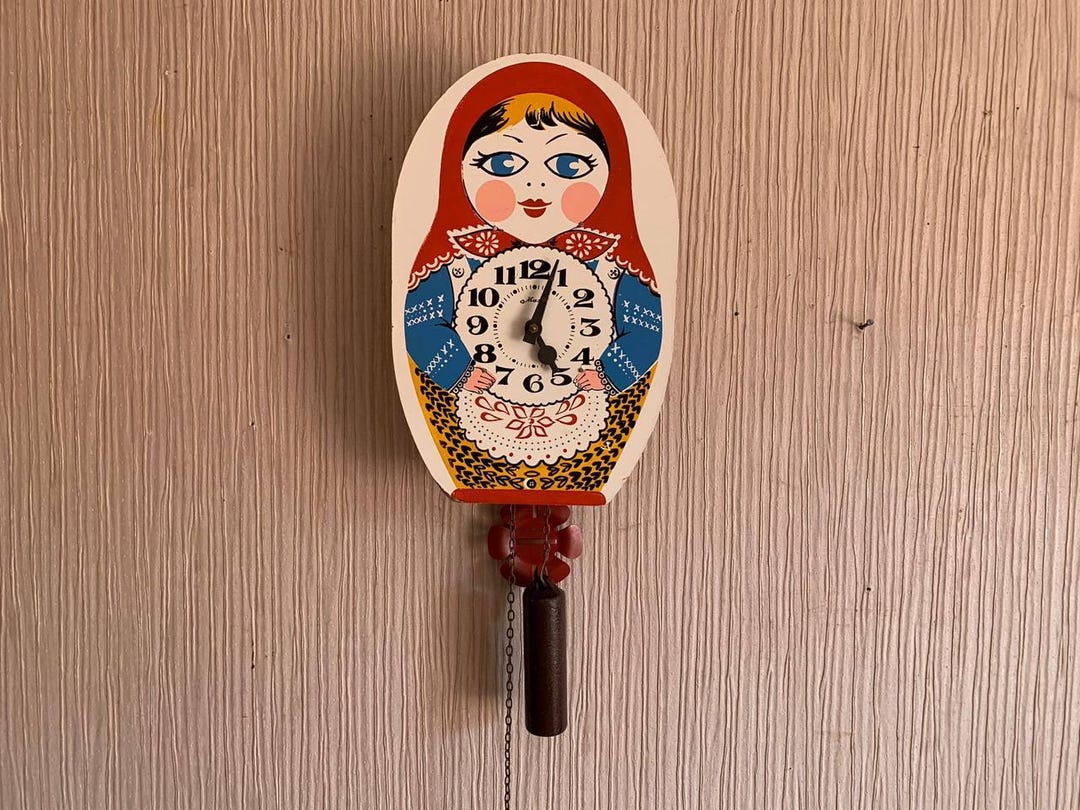 Soviet Vintage Clock, USSR Clock, Soviet Working Clock, Mechanical Wall ...