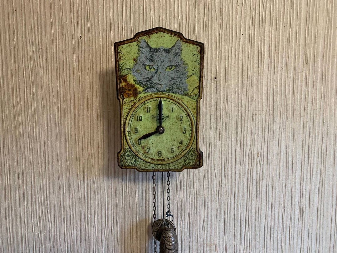 Soviet Vintage Clock, USSR Clock, Mechanical Wall Clock, Soviet Working ...