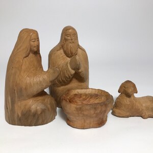 Unique Hand Carved Wooden Nativity Set, Christmas Crib, Christmas ...